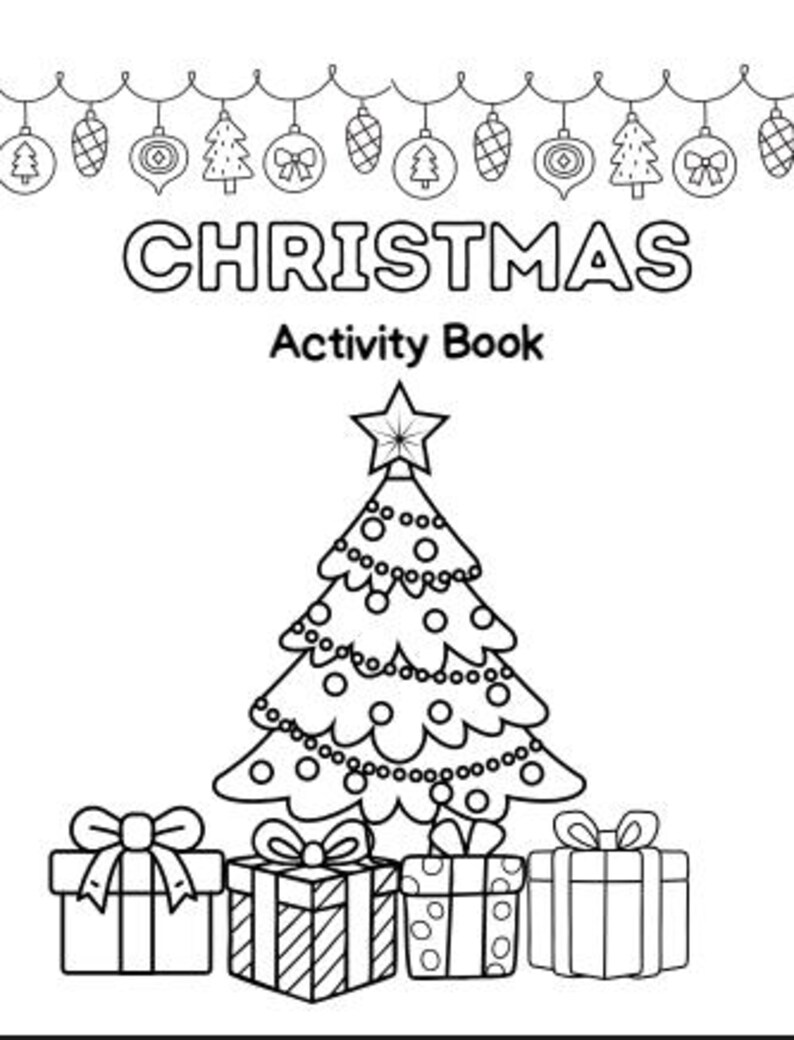 Christmas Printable Activity Book - Etsy UK