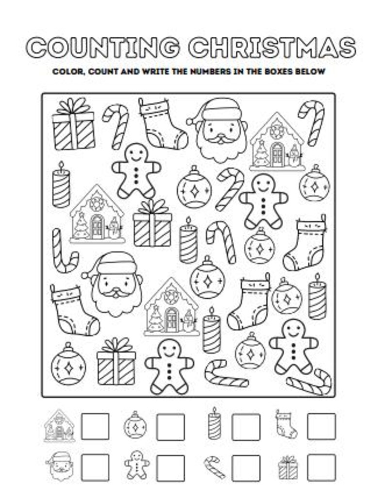 Christmas Printable Activity Book - Etsy UK