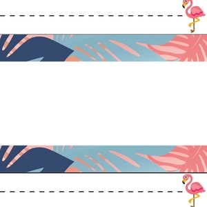 Flamingo/tropical Classroom Decor Printables *** Completely ...