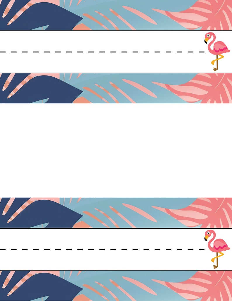 Flamingo/tropical Classroom Decor Printables *** Completely ...
