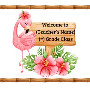 Flamingo/tropical Classroom Decor Printables *** Completely ...