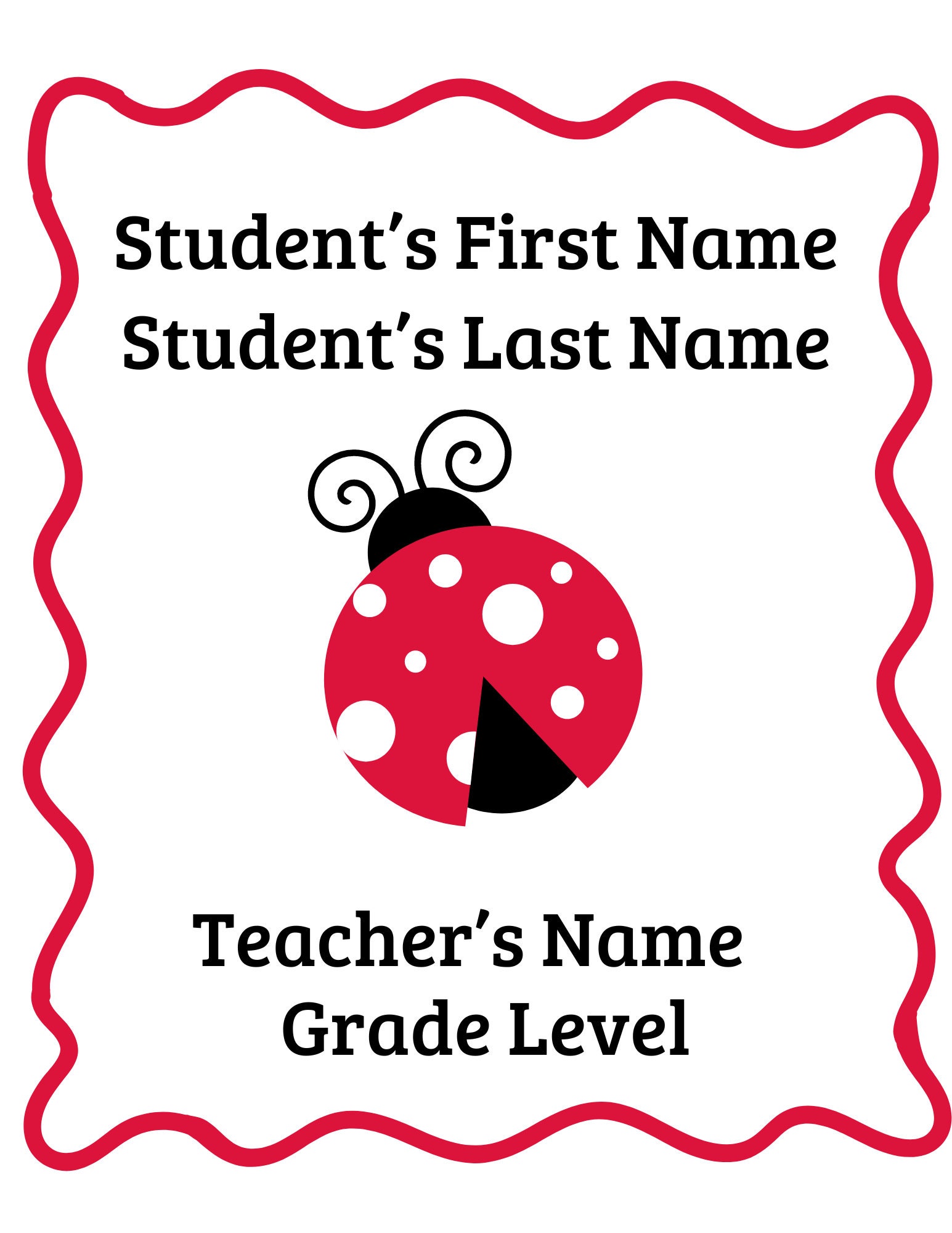 Ladybug Classroom Decor Printables *** Completely Customizable *** - Etsy