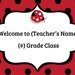 Ladybug Classroom Decor Printables *** Completely Customizable *** - Etsy