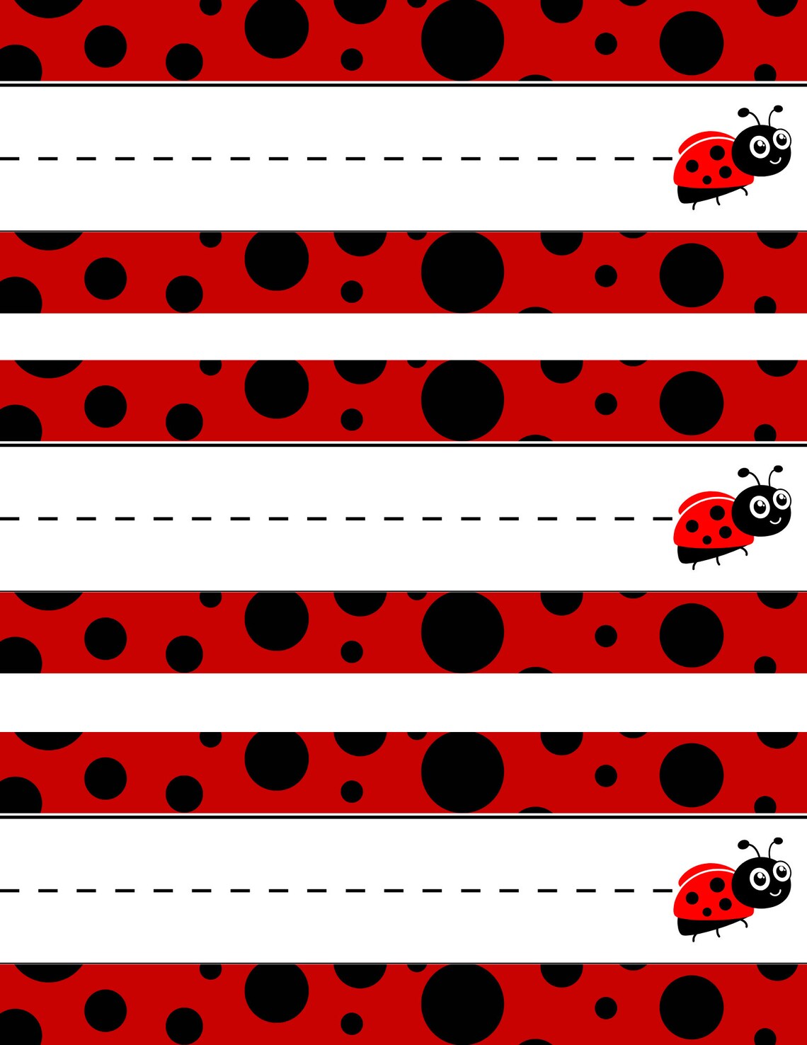 Ladybug Classroom Decor Printables *** Completely Customizable *** - Etsy