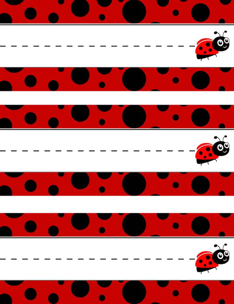 Ladybug Classroom Decor Printables *** Completely Customizable *** - Etsy