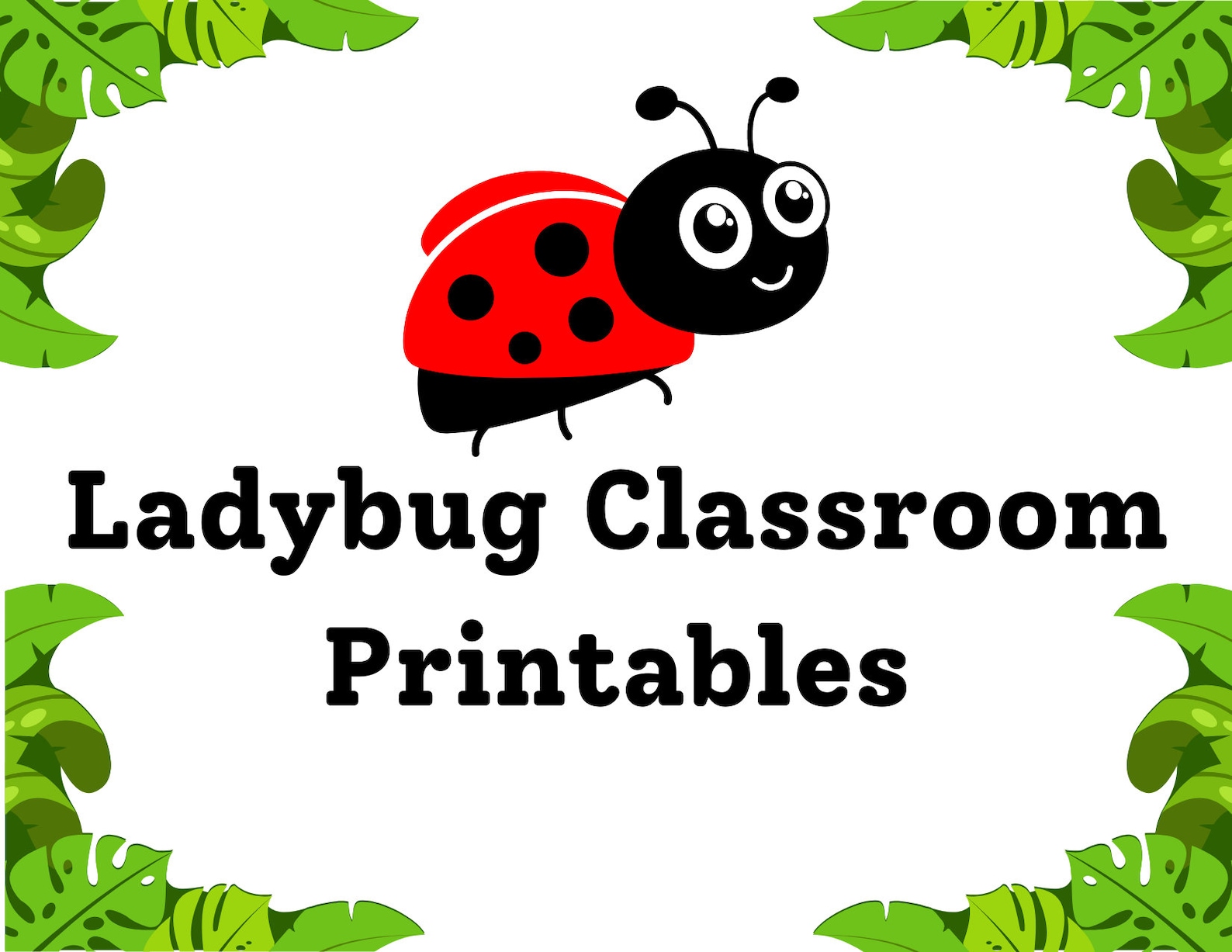 Ladybug Classroom Decor Printables *** Completely Customizable *** - Etsy