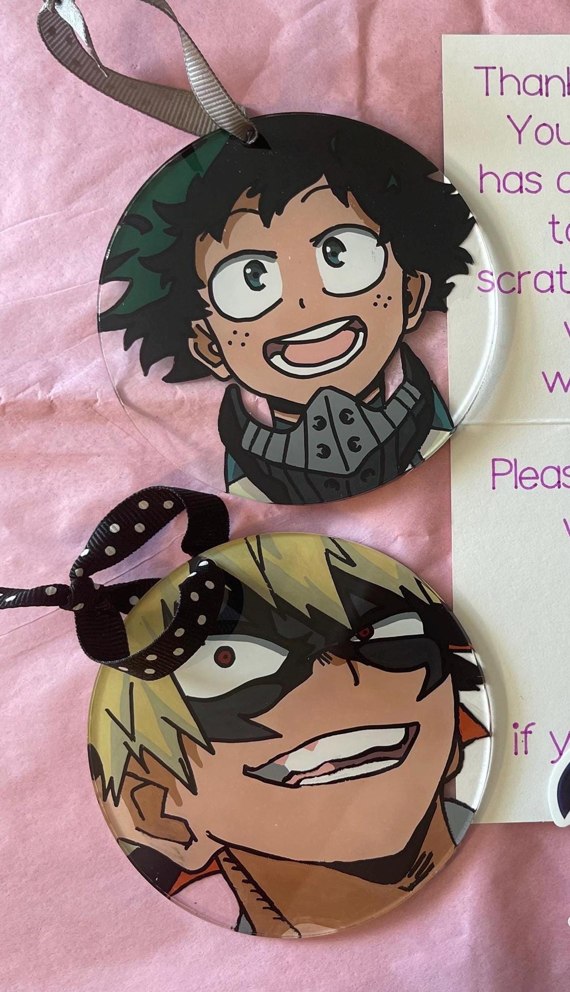 MHA Inspired Ornaments - Etsy