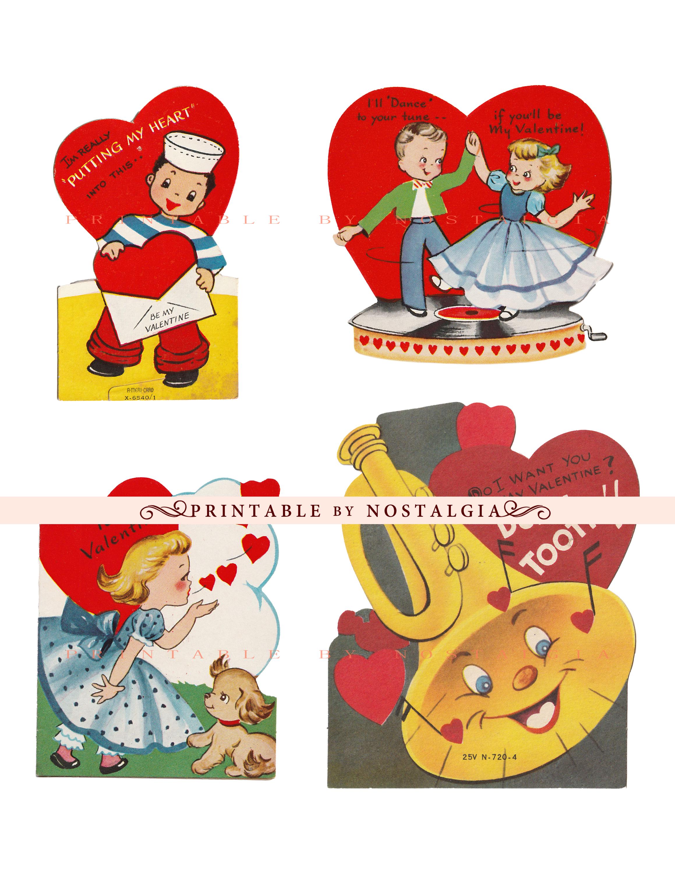 43 Vintage 1950s Valentine Cards - Etsy