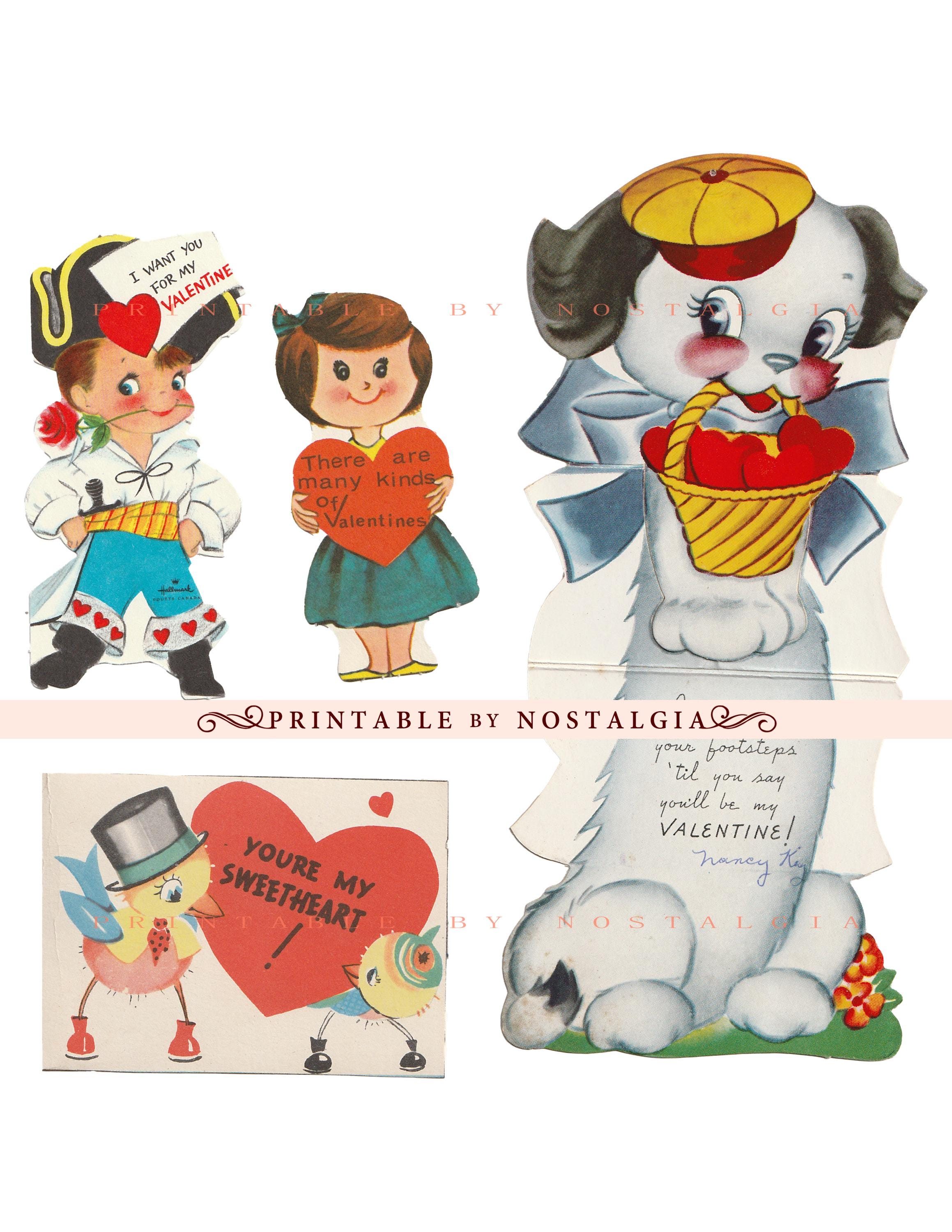 43 Vintage 1950s Valentine Cards - Etsy