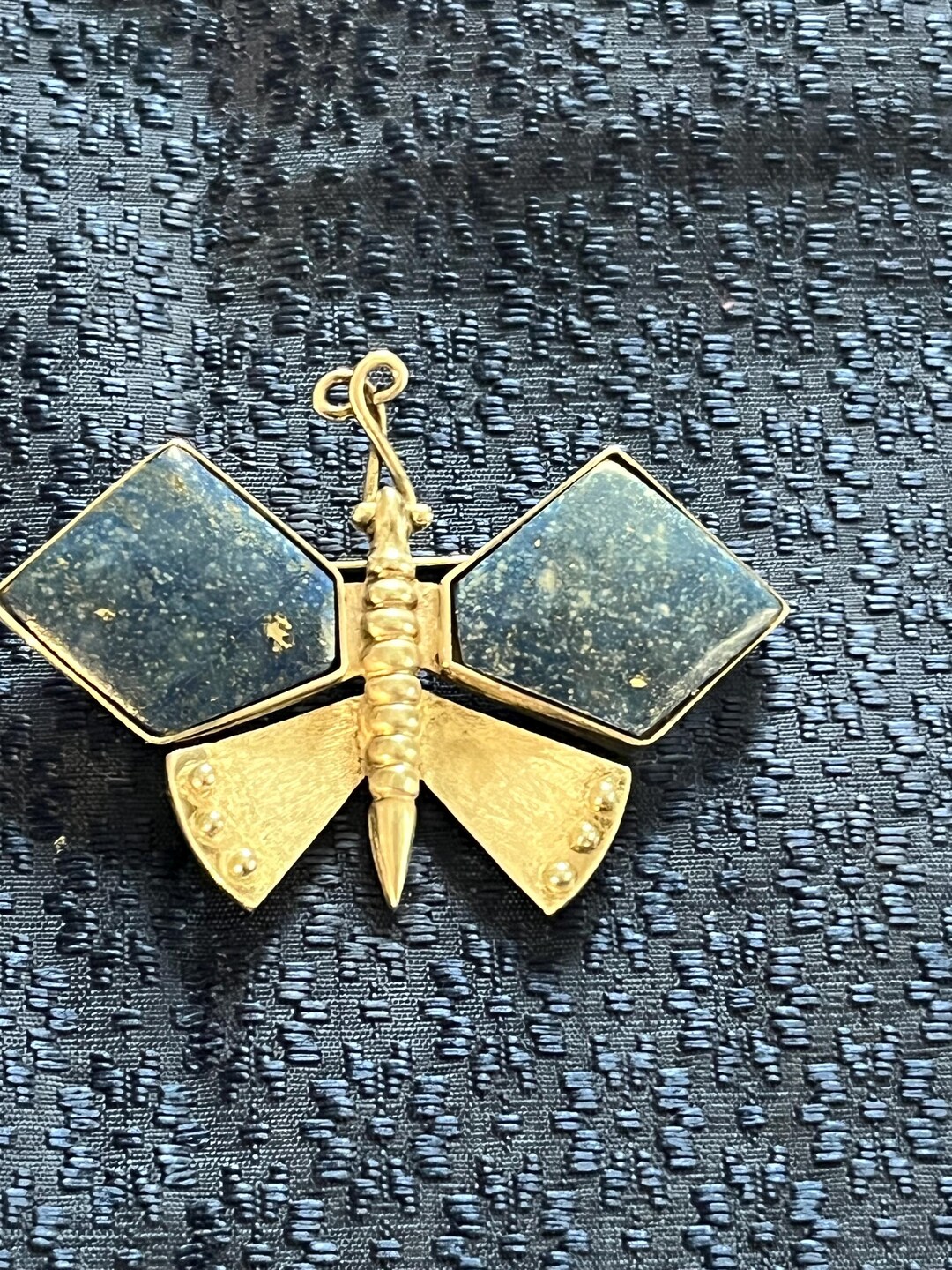 Sterling Silver Lapis Lazuli Butterfly Brooch | Vintage Mexican 925 Pin ...
