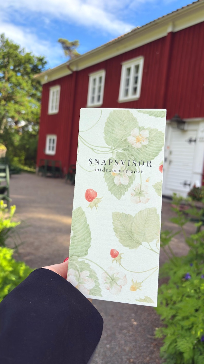 Svensk Midsommar Snapsvisor sångbok | Utskrivbara partylåtar ...