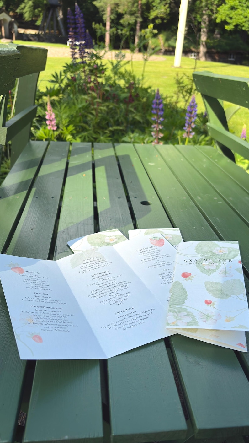 Swedish Midsommar Snapsvisor Songbook | Printable Party Songs (instant ...