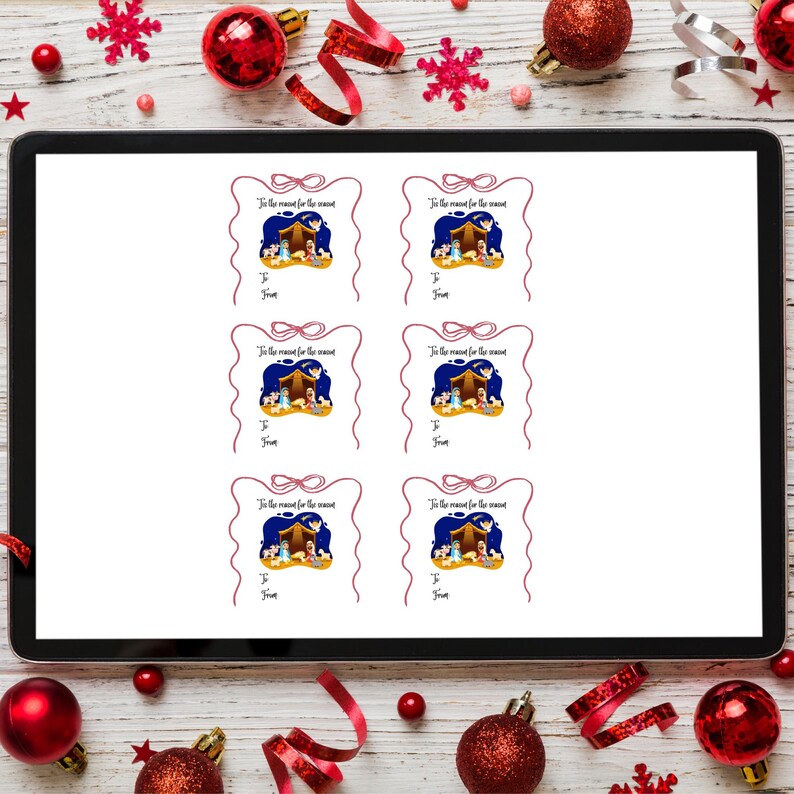 Christmas Nativity Gift Tags Printable | Christian Christmas Tags ...
