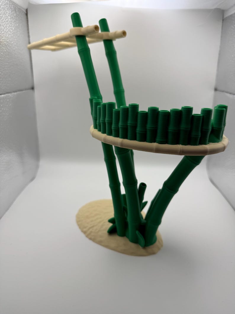 3D Printed Articulating Panda With Tree Stand | Flexible Panda Figure ...