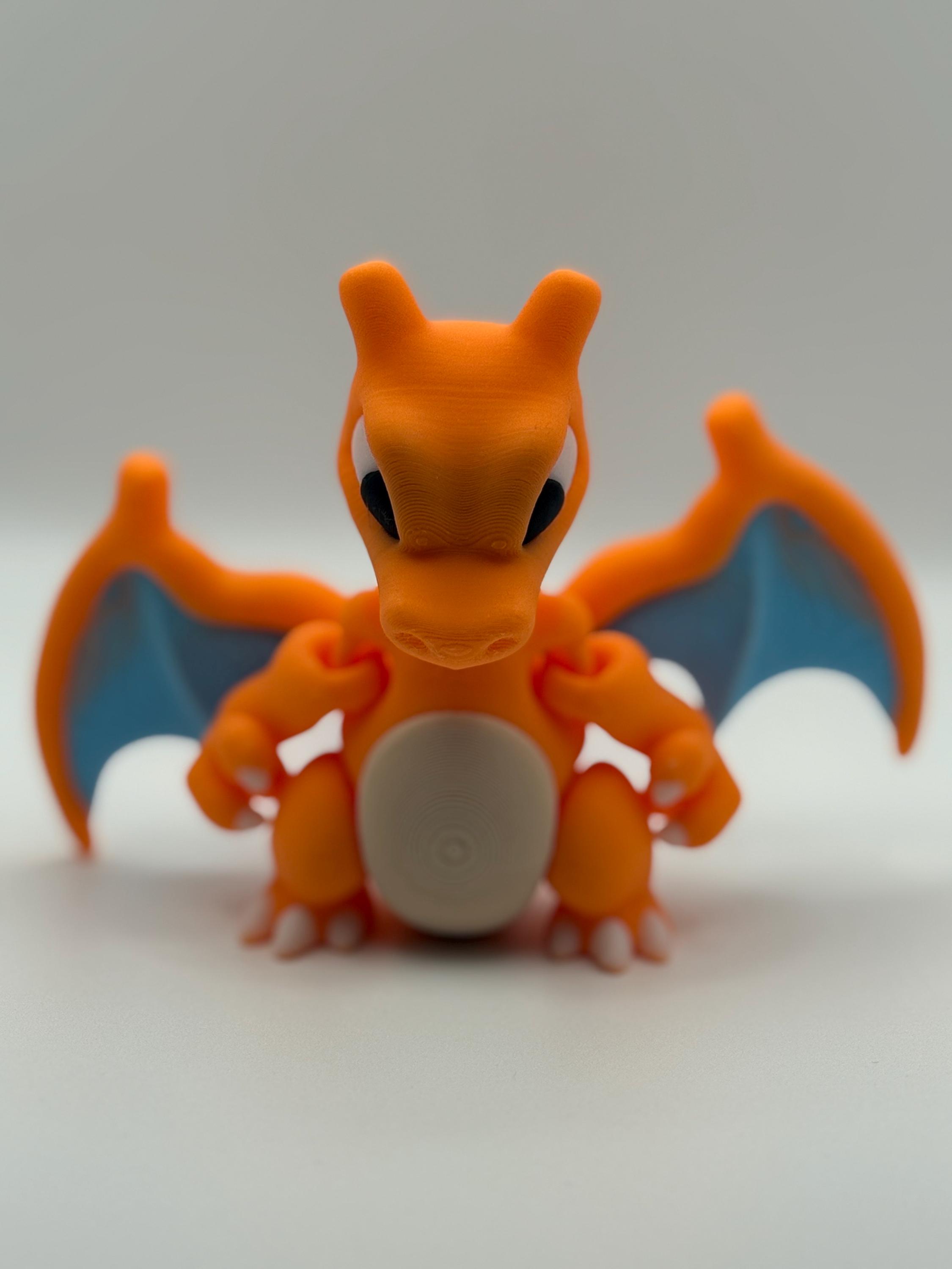 3D Printed Articulating Pocket Monster Figure | Poseable Creature Toy ...