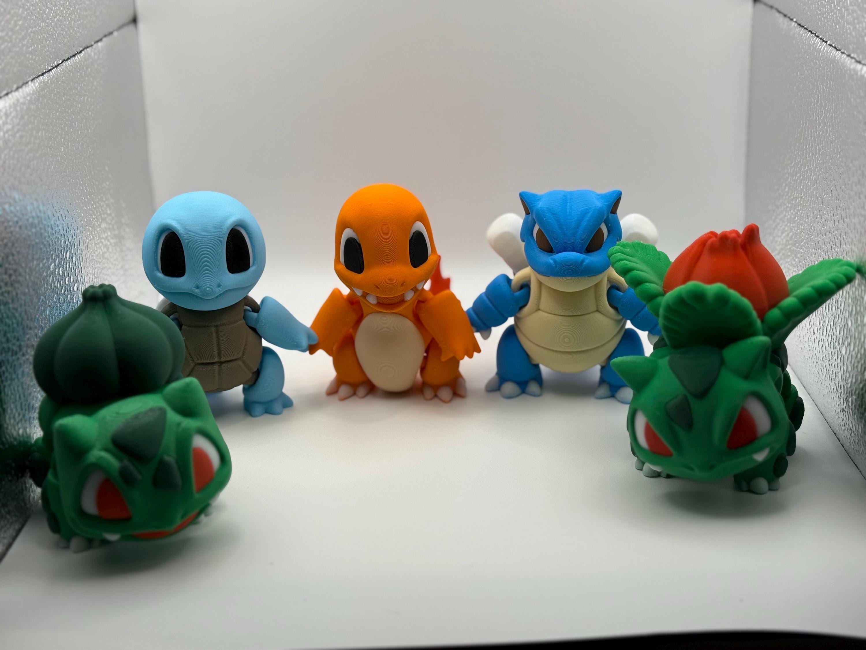 3D Printed Articulating Pocket Monster Figure | Poseable Creature Toy ...
