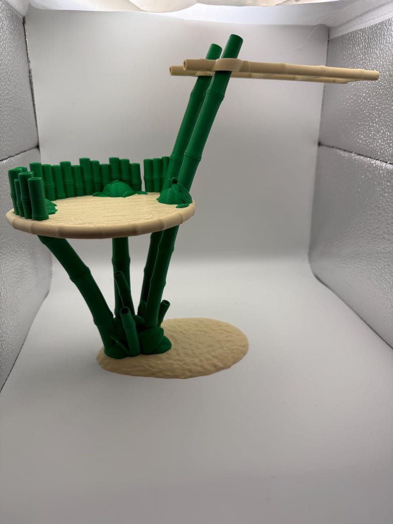 3D Printed Articulating Panda With Tree Stand | Flexible Panda Figure ...