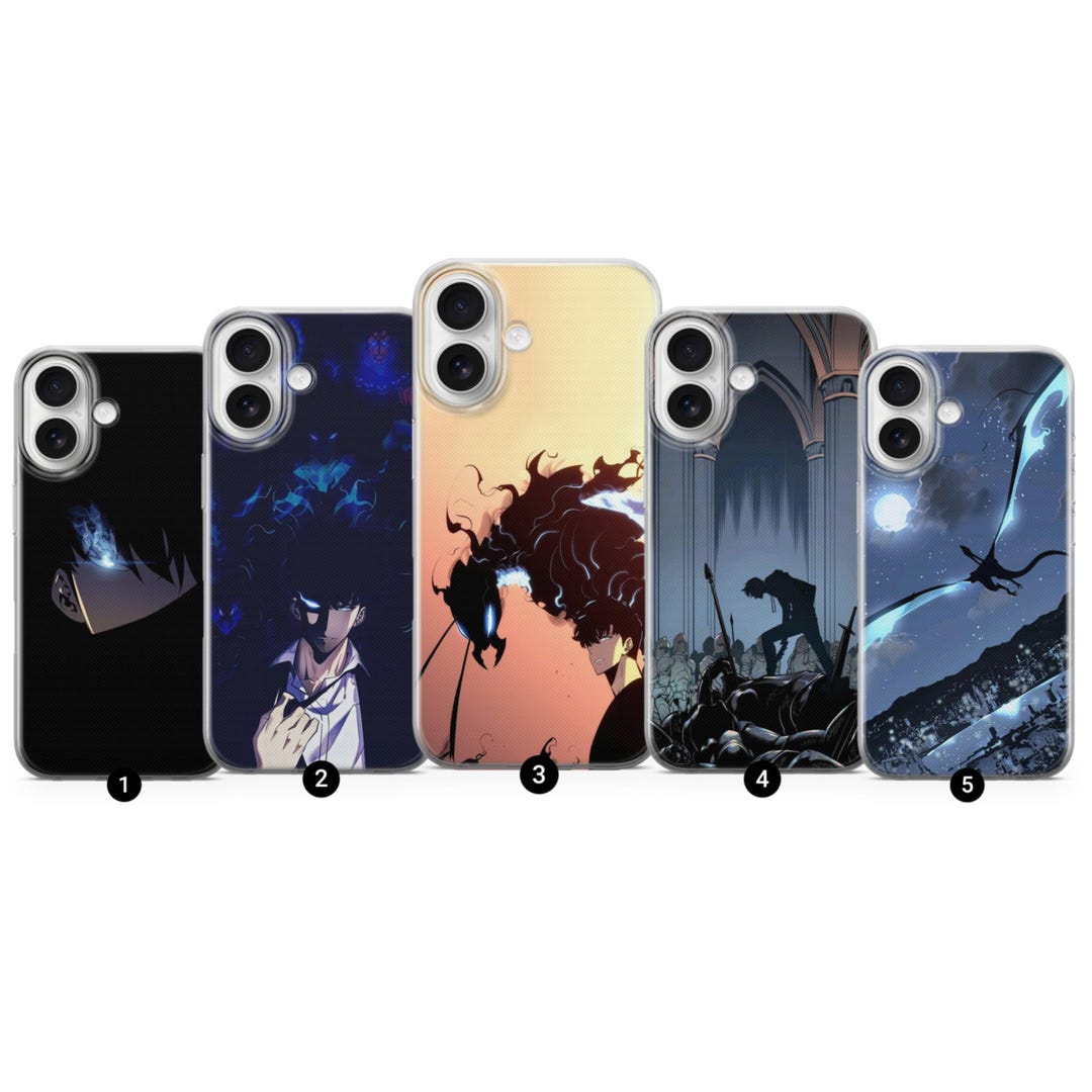 Solo Leveling Phone Case Sung Jin-woo for iPhone 17pro, 16, 15, 14, 13 ...