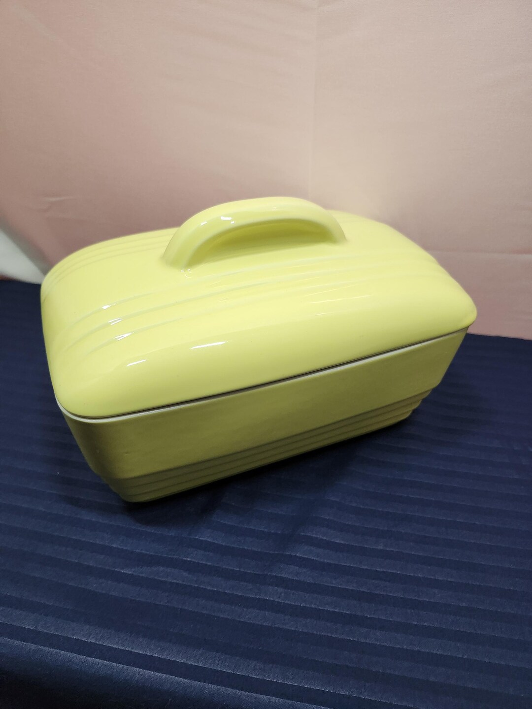 Hall Pottery Art Deco Streamlined Vintage Refrigerator Dish in Sunny ...