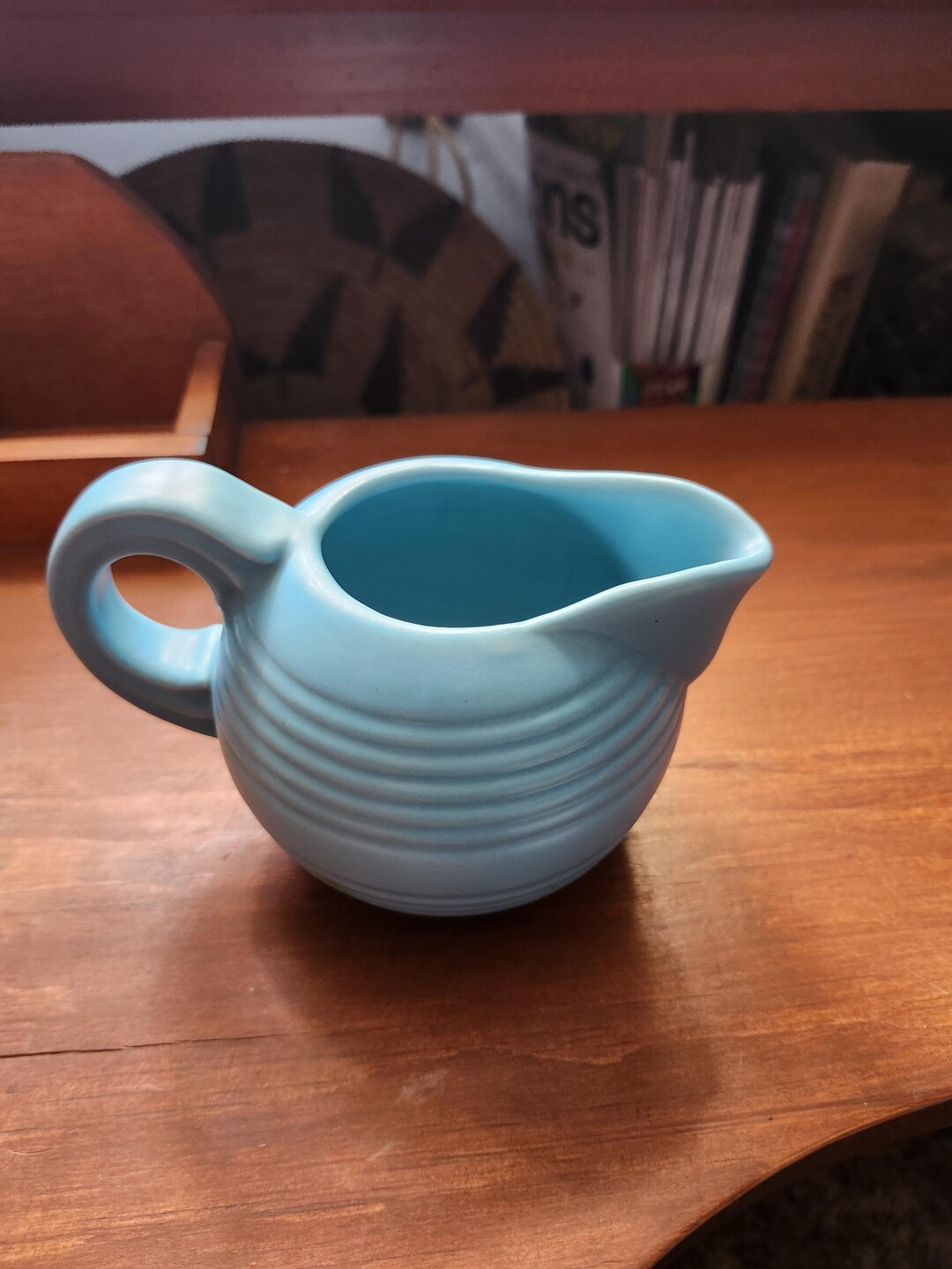 UNIQUE FIND! Stangl Pottery BLUE Ring Design #1902 Mini Pitcher - Etsy