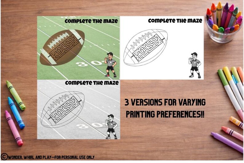 Football Activity Pack | Printable Games for Kids Ages 3-8 (instant ...