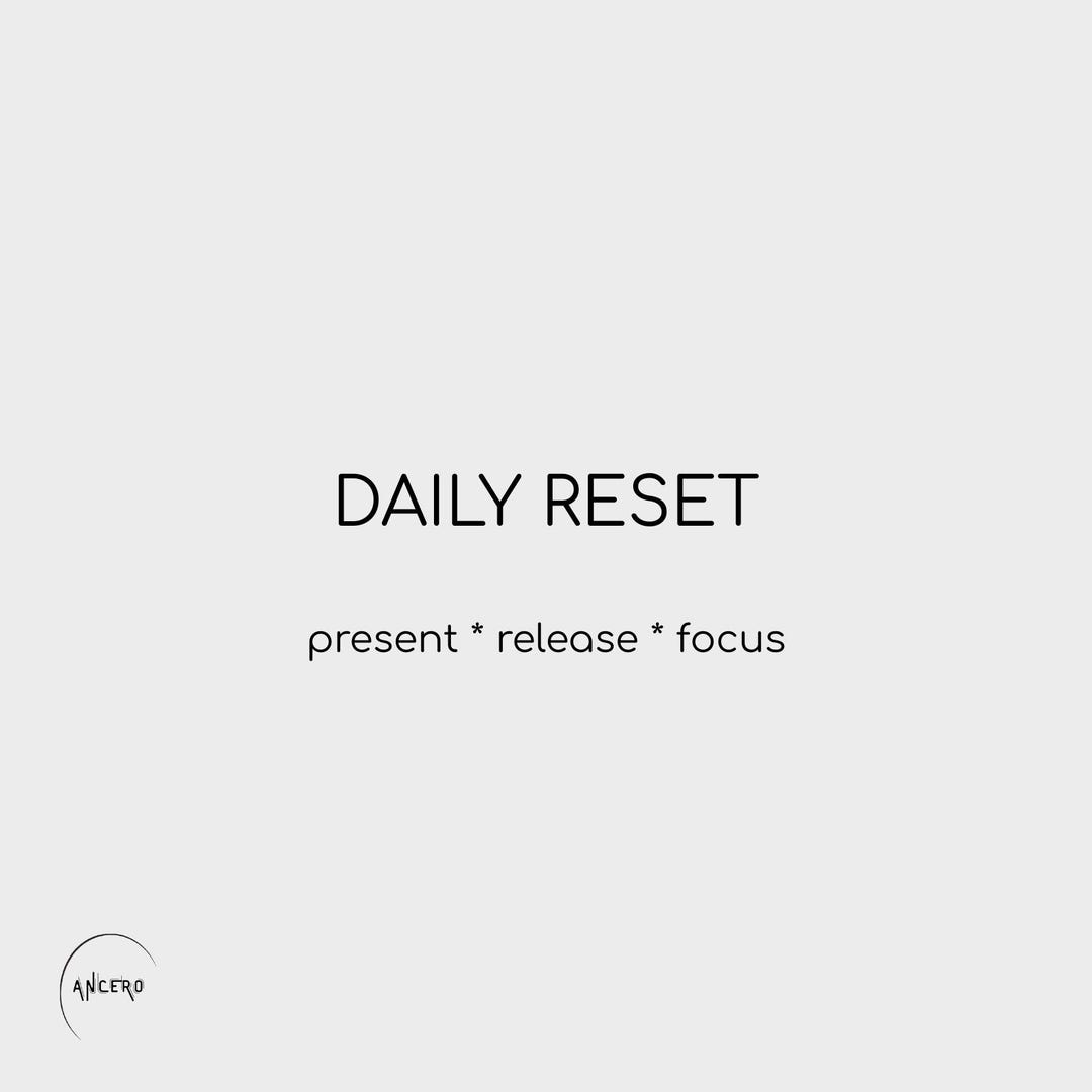 Daily Reset Printable Worksheet / One Page Mindfulness PDF - Etsy