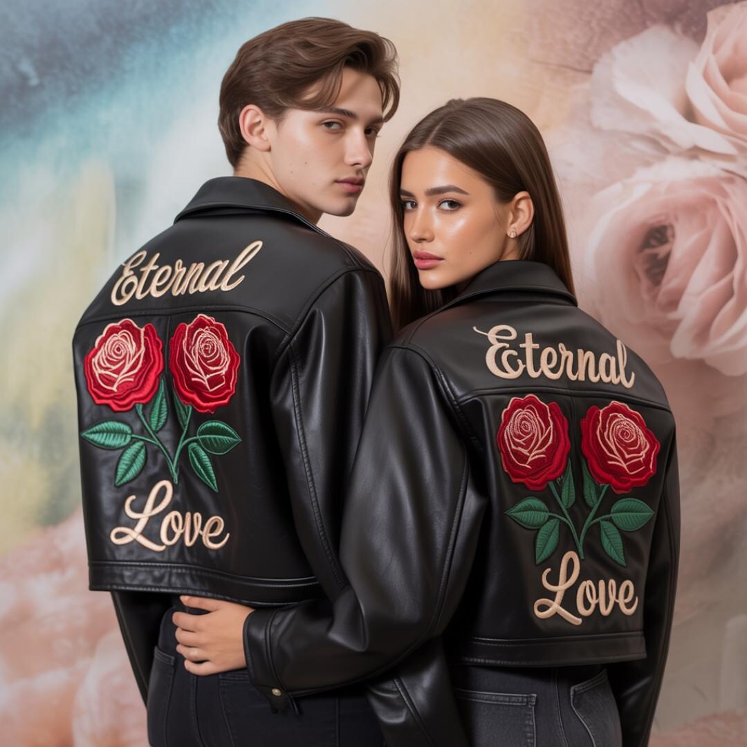Custom Eternal Love Leather Jackets - Personalized Valentine's Day Gift ...