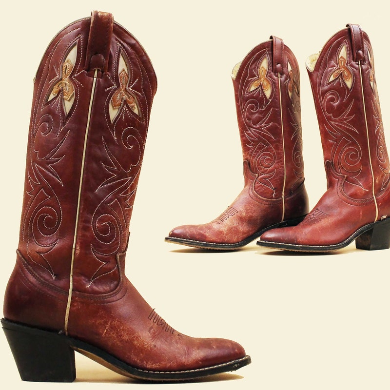 Inlay Boots - Etsy