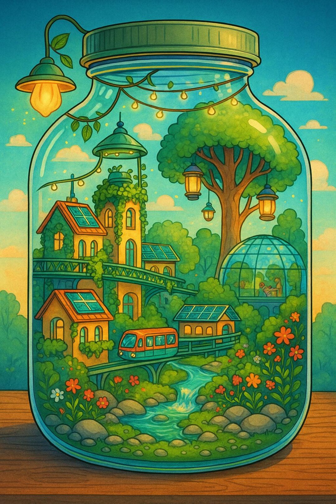 MONDES SOLARPUNK A COLORIER - Etsy