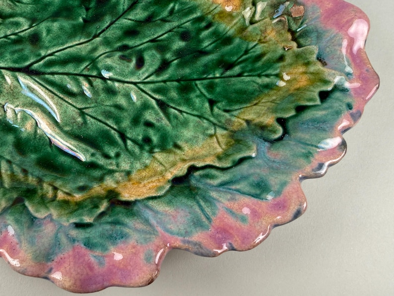 Antique Etruscan Majolica Leaf Dish – Griffen Smith Hill, Circa 1880 - Etsy