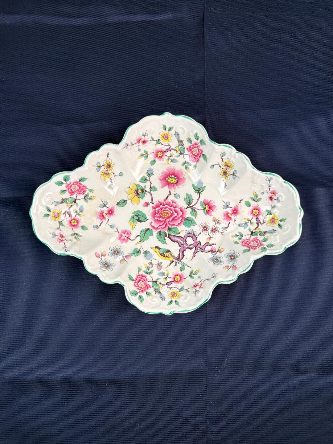 Old Foley James Kent Staffordshire Bowl: Chinese Rose Chinoiserie ...