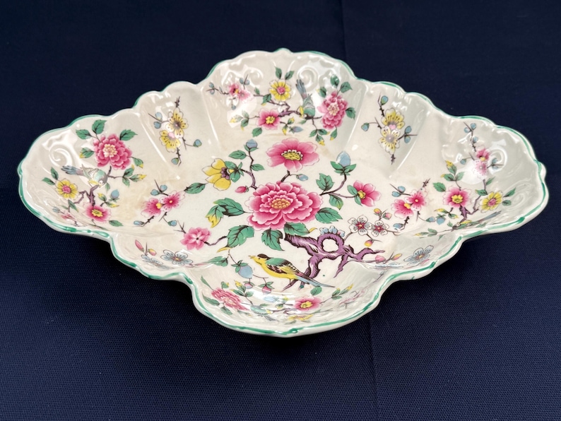 Old Foley James Kent Staffordshire Bowl: Chinese Rose Chinoiserie ...
