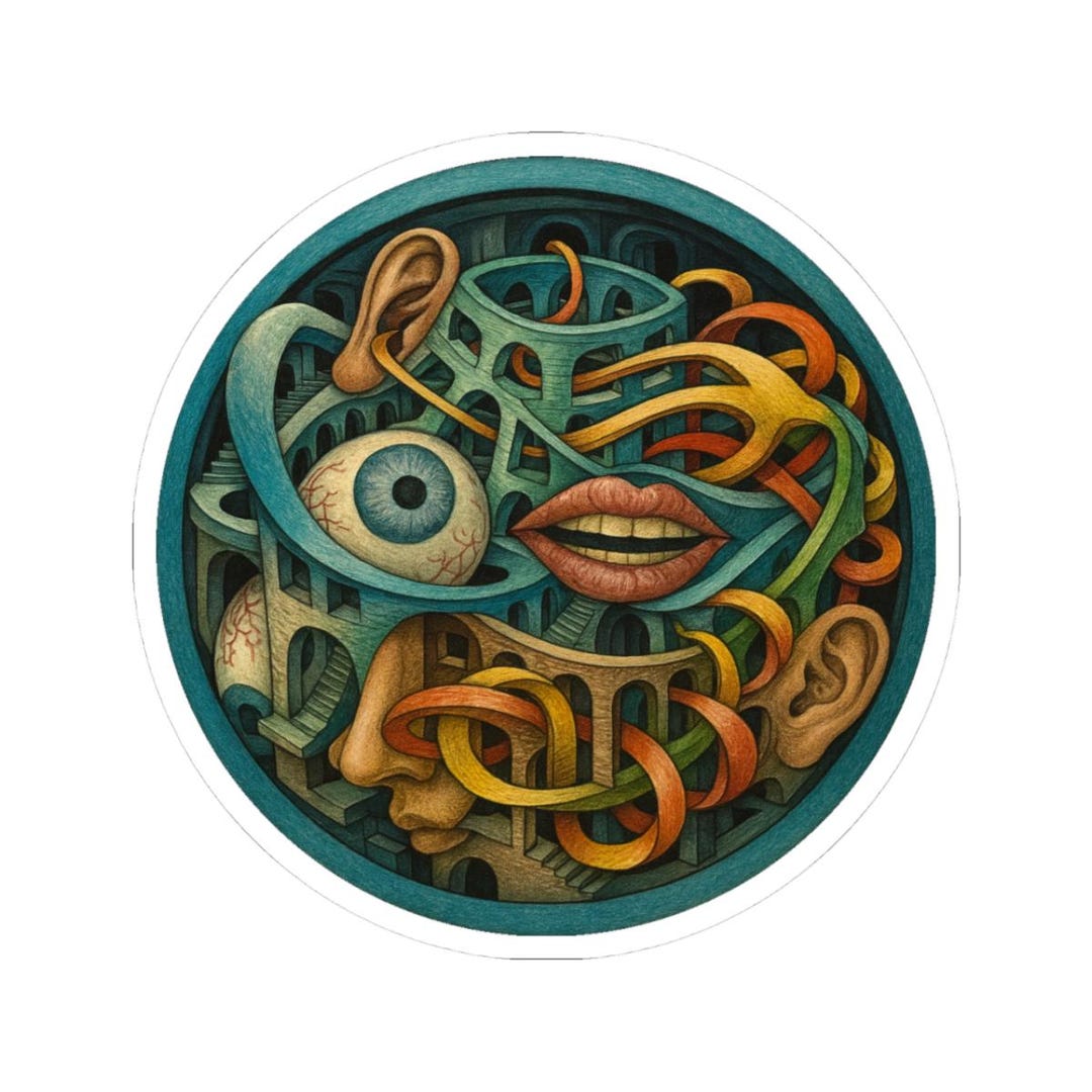 In Yo Face, Out Yo Mind Sticker | Escher Edition - Etsy
