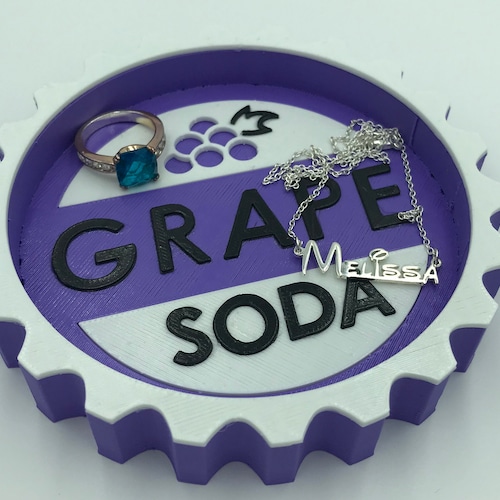 Pixar up Grape Soda Pin Ellie Badge Jewelry and Trinket Tray - Etsy