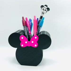 SMALL Minnie Mouse 3D Printed Disney Pen, Pencil, Paint Brush Holder ...