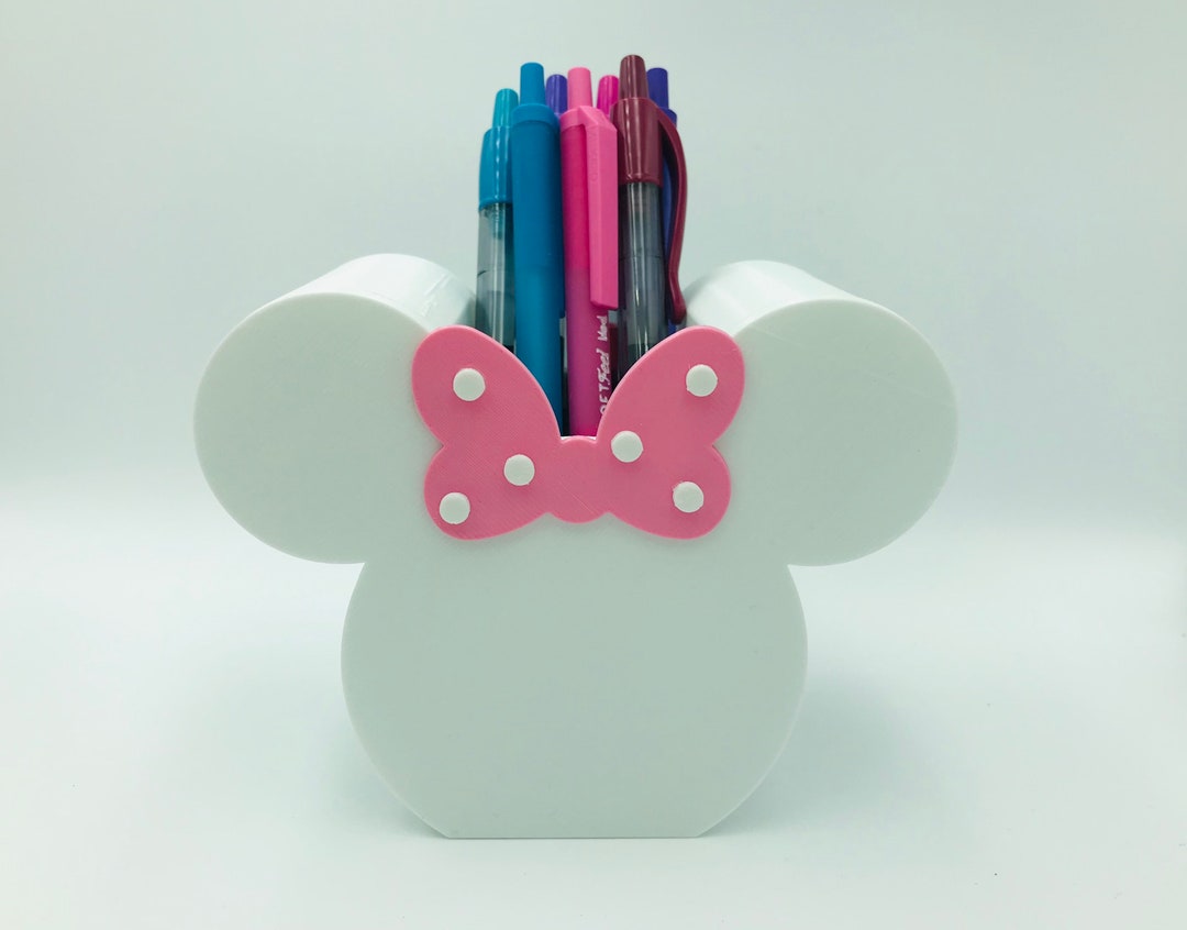 SMALL Minnie Mouse 3D Printed Disney Pen, Pencil, Paint Brush Holder ...
