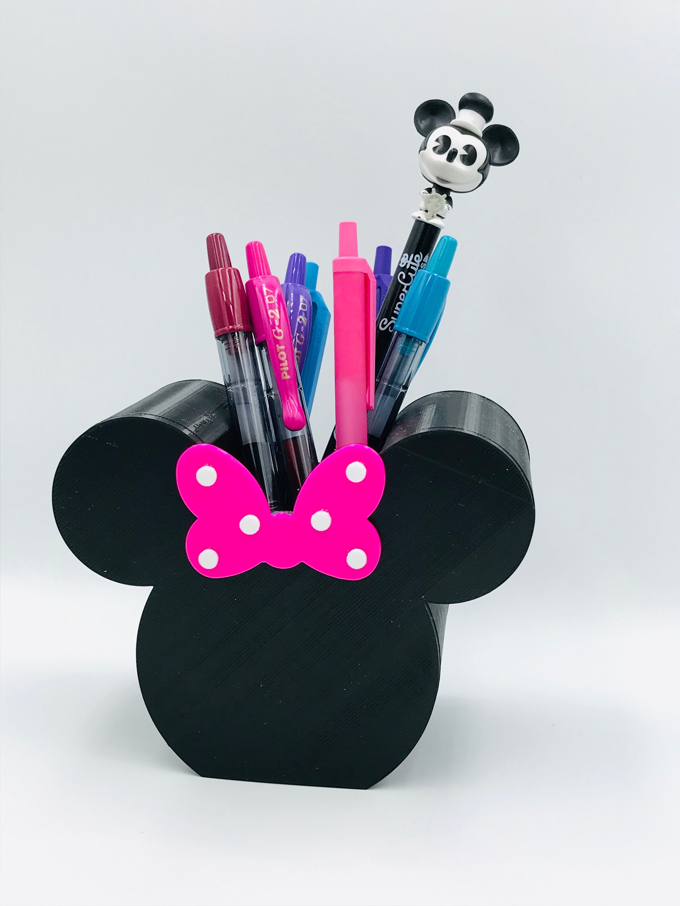 SMALL Minnie Mouse 3D Printed Disney Pen, Pencil, Paint Brush Holder ...