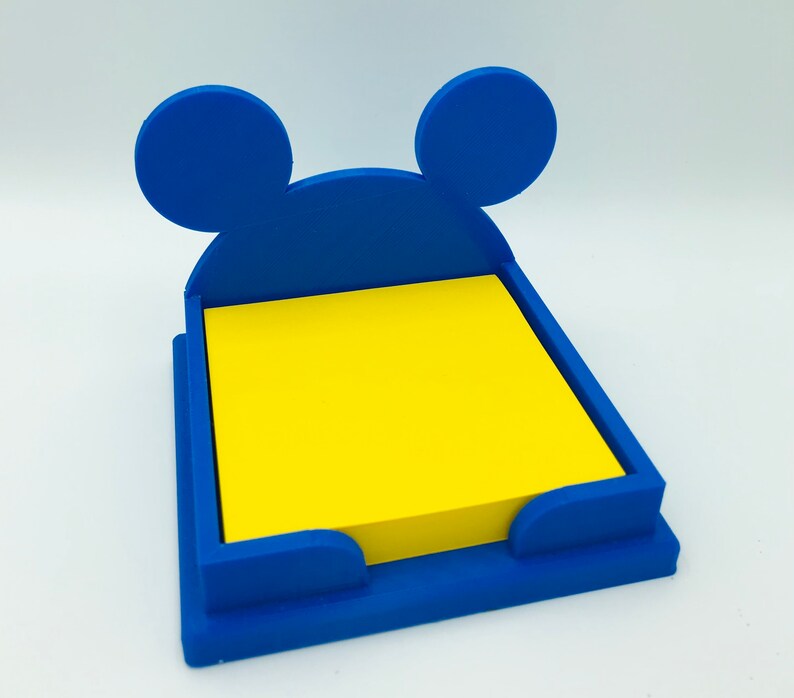Mickey Mouse 3D Printed Disney Sticky Note Holder for Desk, Work ...