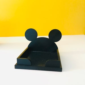 Mickey Mouse 3D Printed Disney Sticky Note Holder for Desk, Work ...