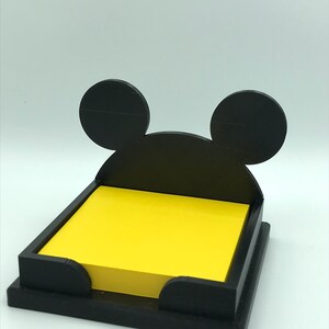 Mickey Mouse 3D Printed Disney Sticky Note Holder for Desk, Work ...