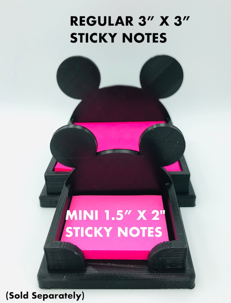 MINI Mickey Mouse 3D Printed Disney 1.5 X 2 Sticky | Etsy