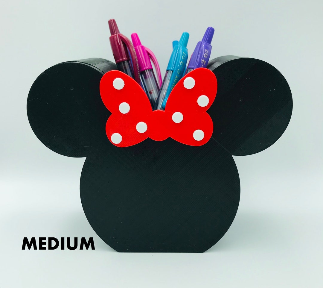 MEDIUM Minnie Mouse Bow 3D Printed Disney Pen, Pencil, Paint Brush ...