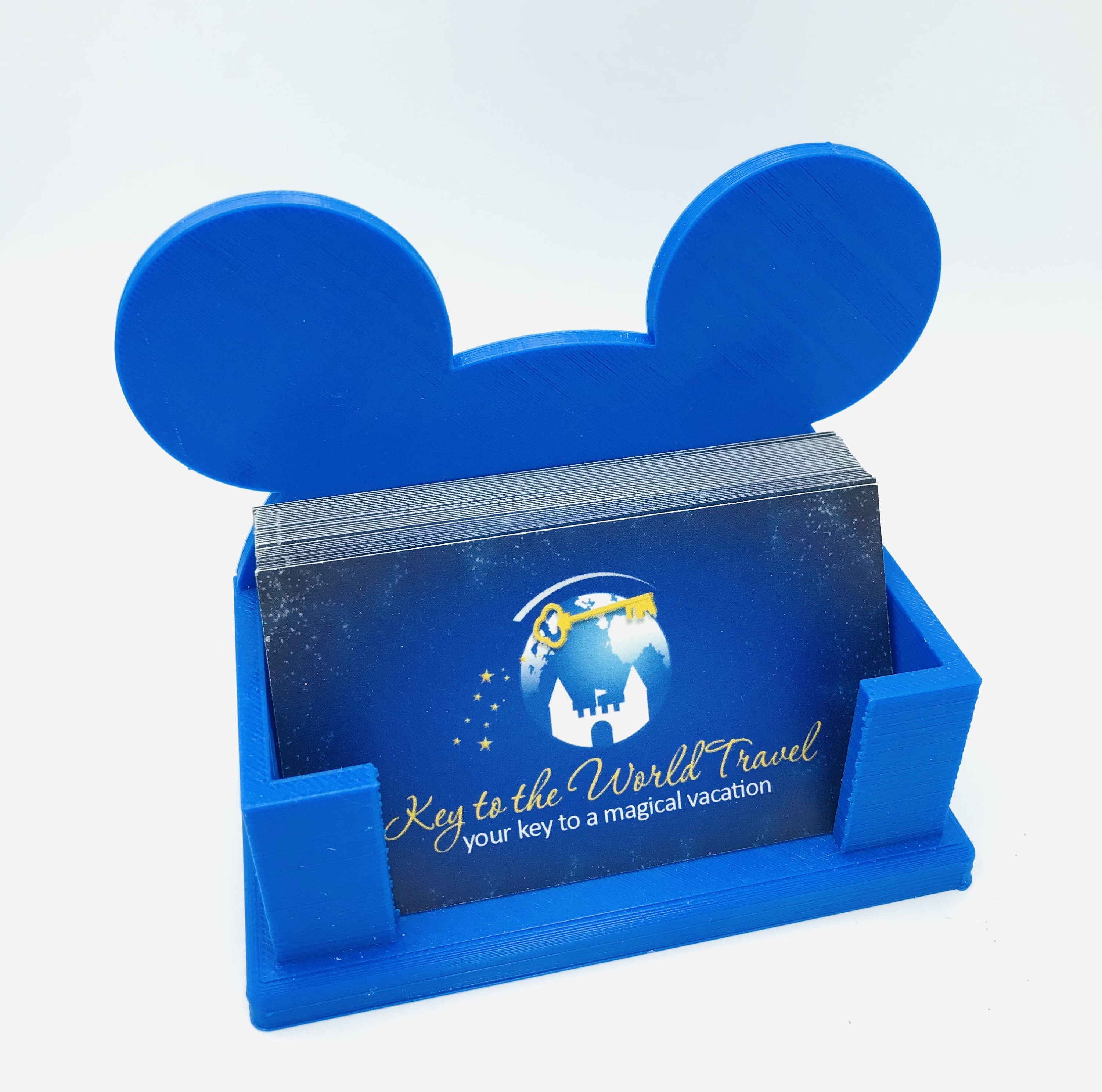 Mickey Mouse Ears 3D Printed Disney Business Card Holder for Desk, Work ...
