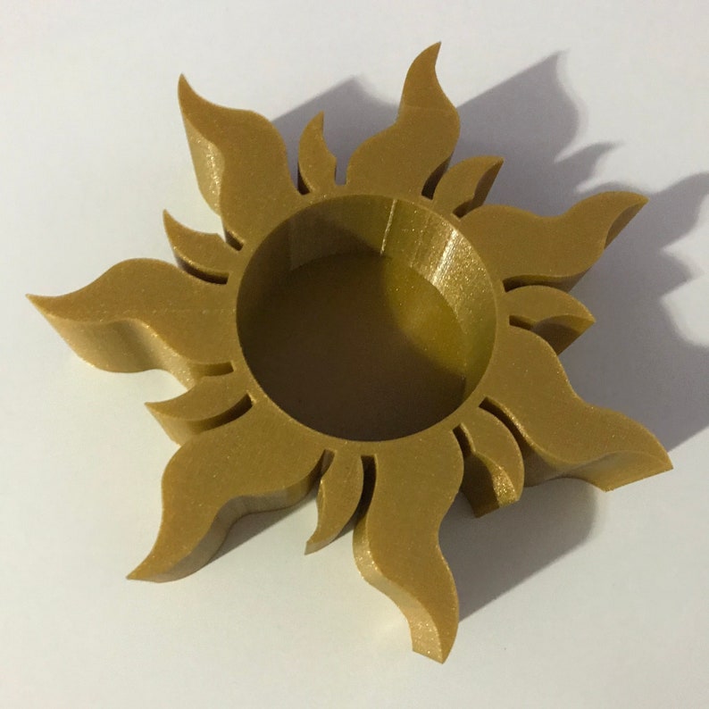 Rapunzel Tangled Sun 3D Printed Disney Succulent Pot or - Etsy