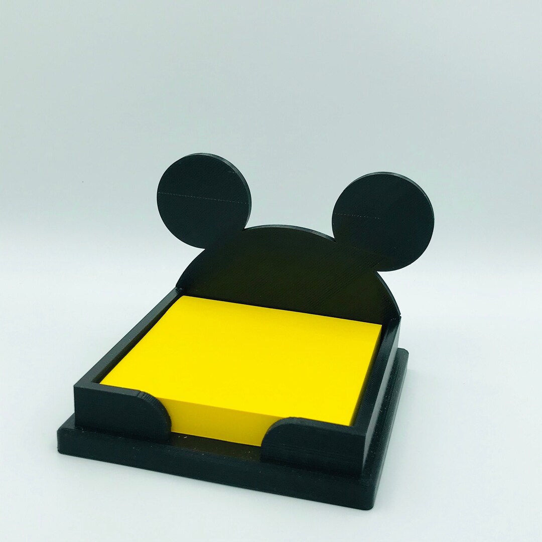 Mickey Mouse 3D Printed Disney Sticky Note Holder for Desk, Work ...
