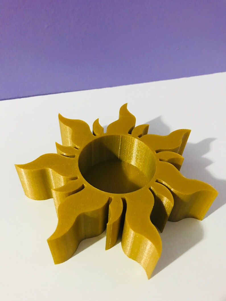 Rapunzel Tangled Sun 3D Printed Disney Succulent Pot or - Etsy