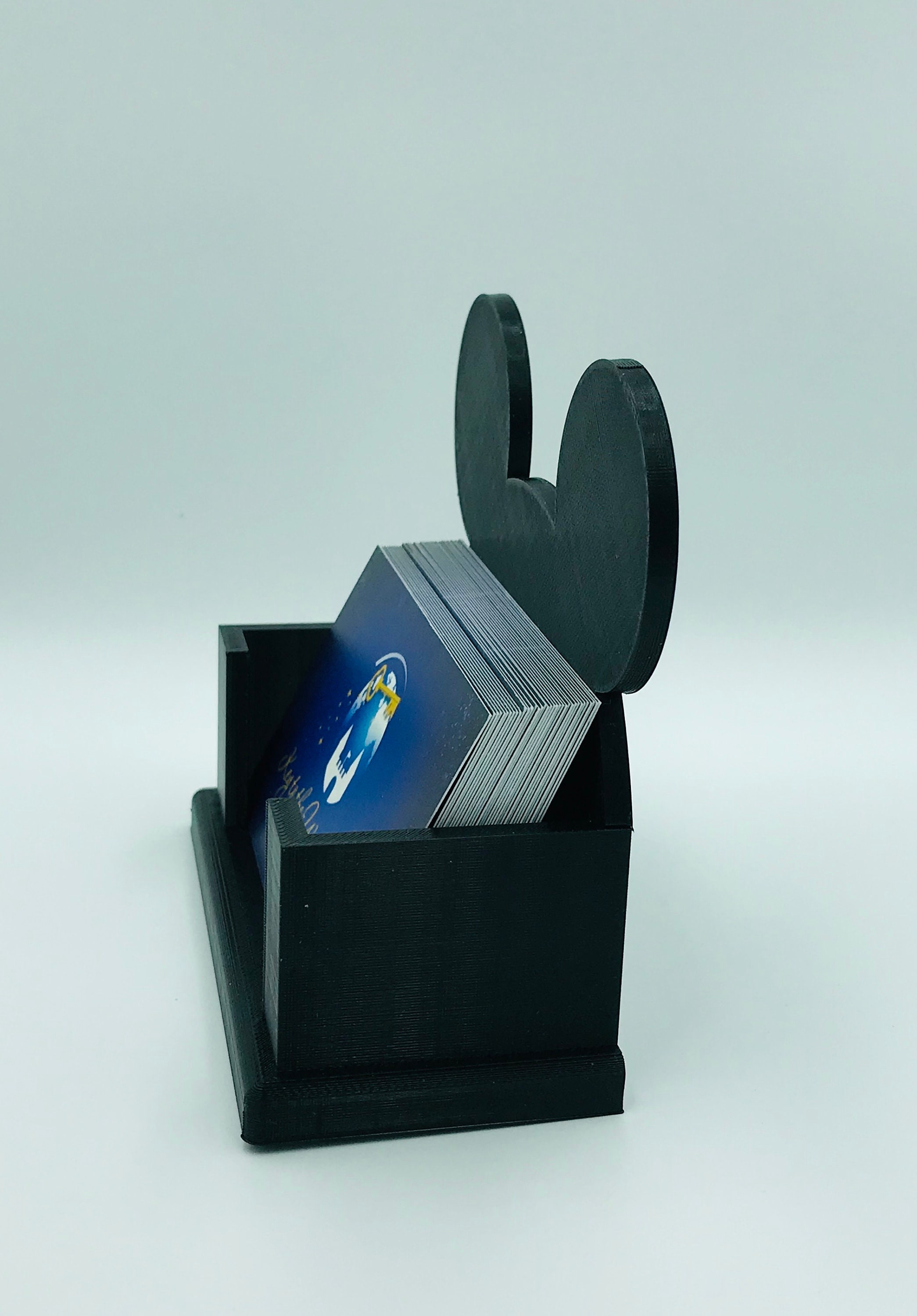 Mickey Mouse Ears 3D Printed Disney Business Card Holder for Desk, Work ...