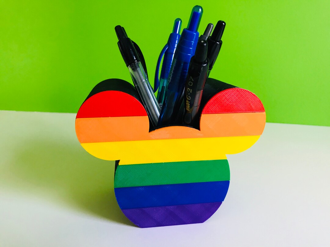 Rainbow Mickey Mouse LGBTQ Gay Pride 3D Printed Disney Pen - Etsy