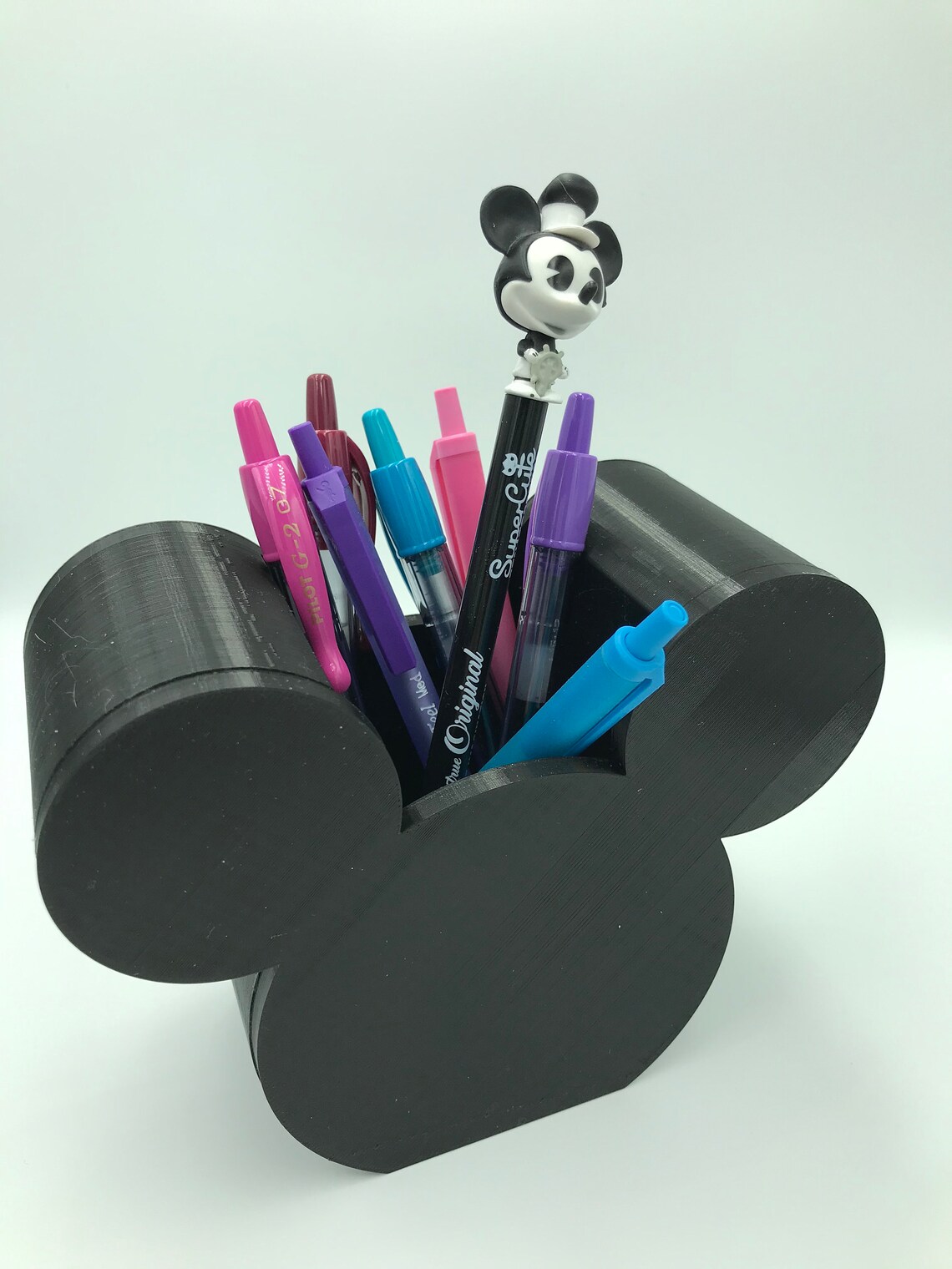MEDIUM Mickey Mouse 3D Printed Disney Pen, Pencil, Paint Brush Holder ...