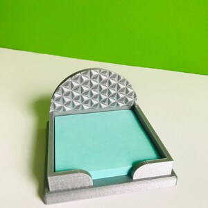 Spaceship Earth 3D Printed Disney Sticky Note Holder for Desk, Work ...